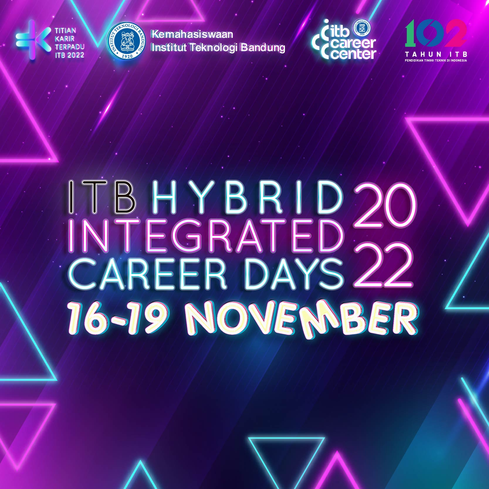 ITB HYBRID INTEGRATED CAREER DAYS 2022 Bandung 16-19 Nov 2022 | ITB Career Center