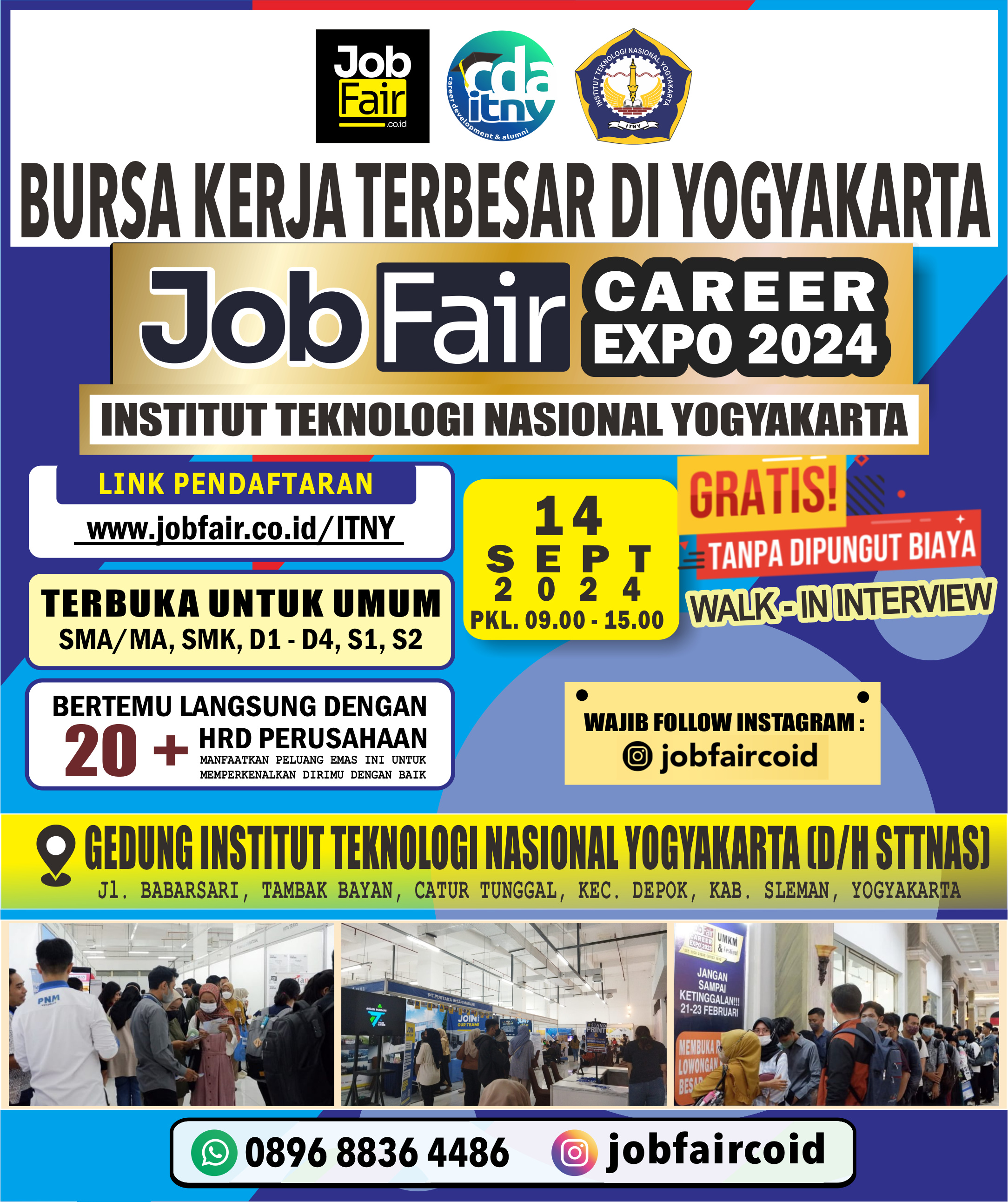 Career Fair Nasional Yogyakarta 14 Sep 2024 | jobfair.co.id