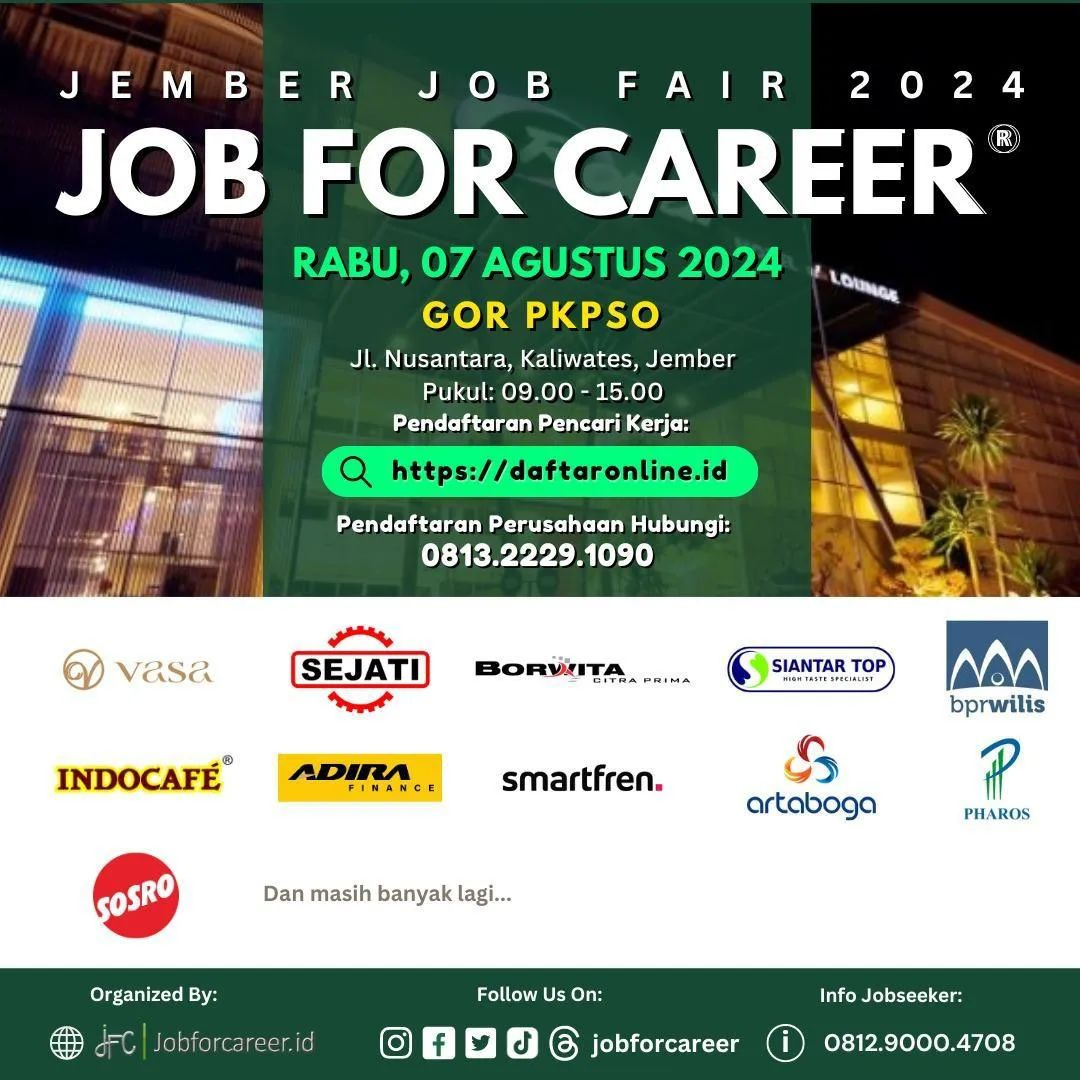 Job Fair Jember 07 Agt 2024 | JobForCareer