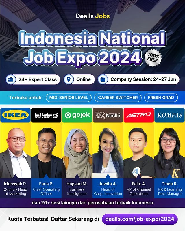 Virtual Job Expo Nasional 05-16 Jun 2024 | Dealls