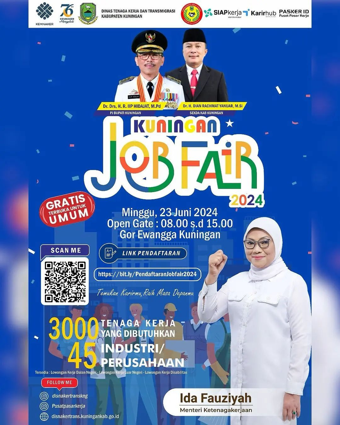 Job Fair Kuningan 23 Jun 2024 | DISNAKER