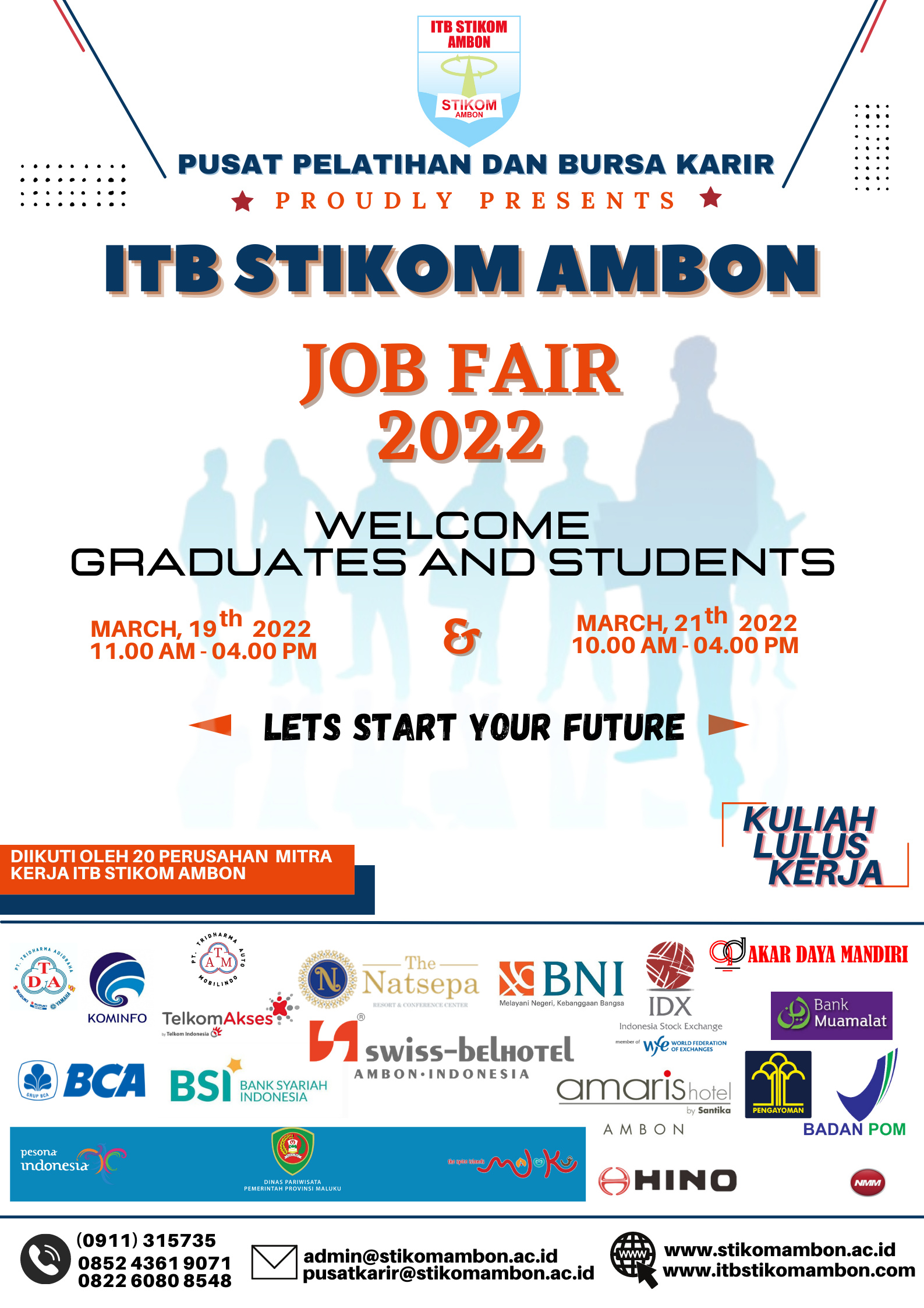 Job Fair Ambon 19-21 Mar 2022 | ITB Stikom Ambon