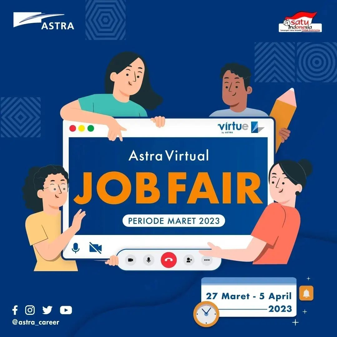Astra Virtual Job Fair Nasional 27 Mar - 05 Apr 2023 | Astra Virtue