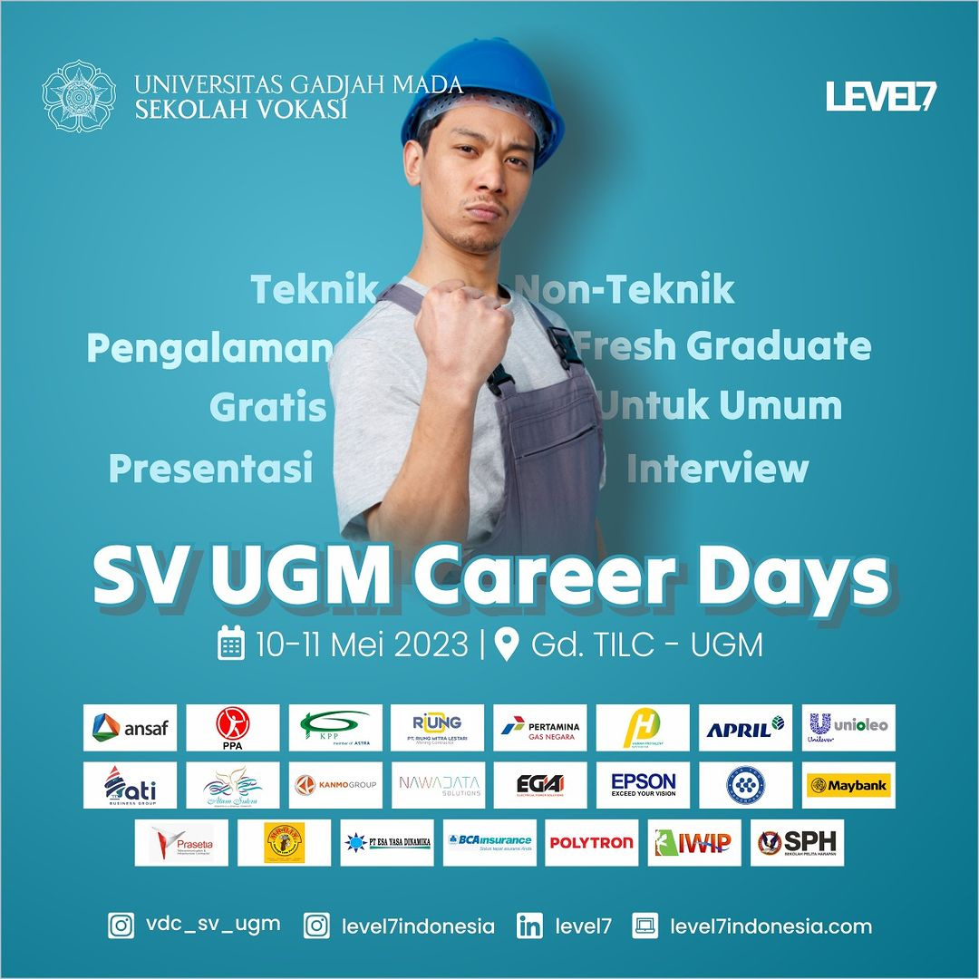 SV UGM Career Days Yogyakarta 10-11 Mei 2023 | Universitas Gadjah Mada