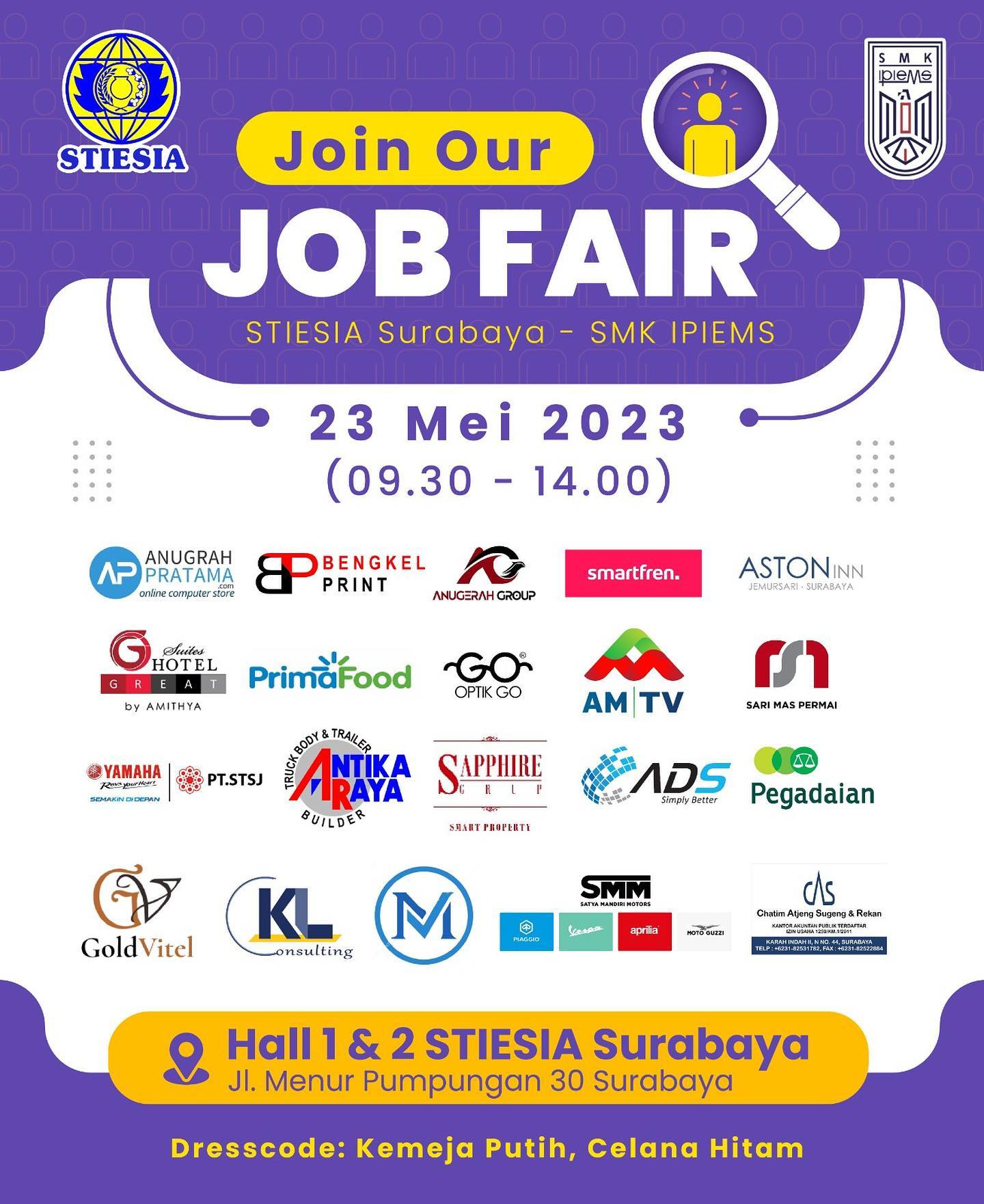 Job Fair Surabaya 23 Mei 2023 | STIESIA Surabaya