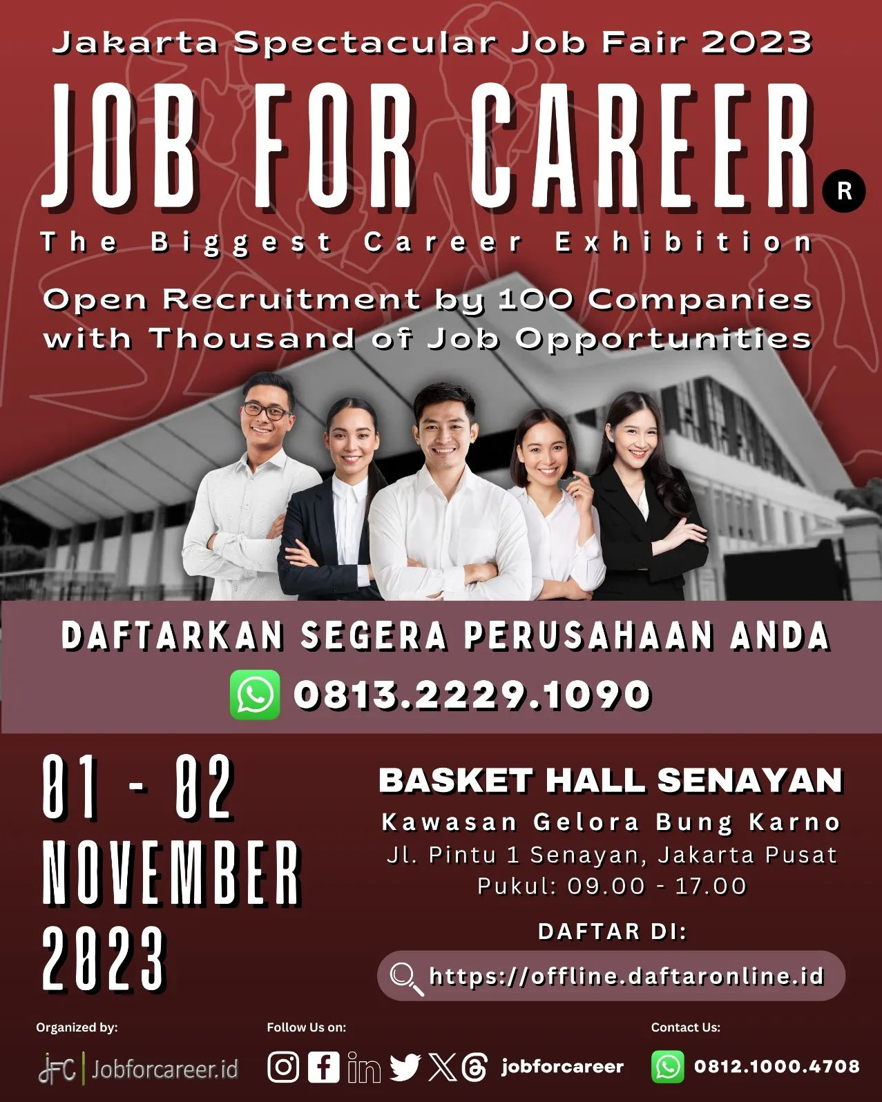 Jakarta Spectacular Job Fair JobForCareer Jakarta Pusat 01-02 Nov 2023 ...
