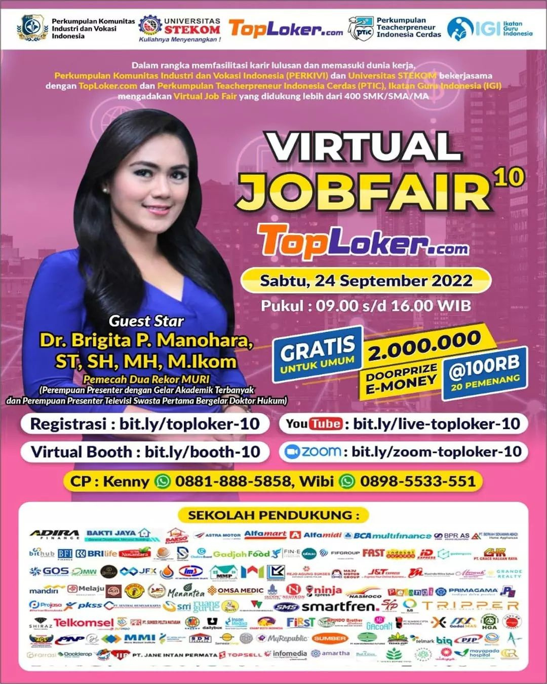 Virtual Job Fair Semarang 24 Sep 2022 | Universitas Stekom