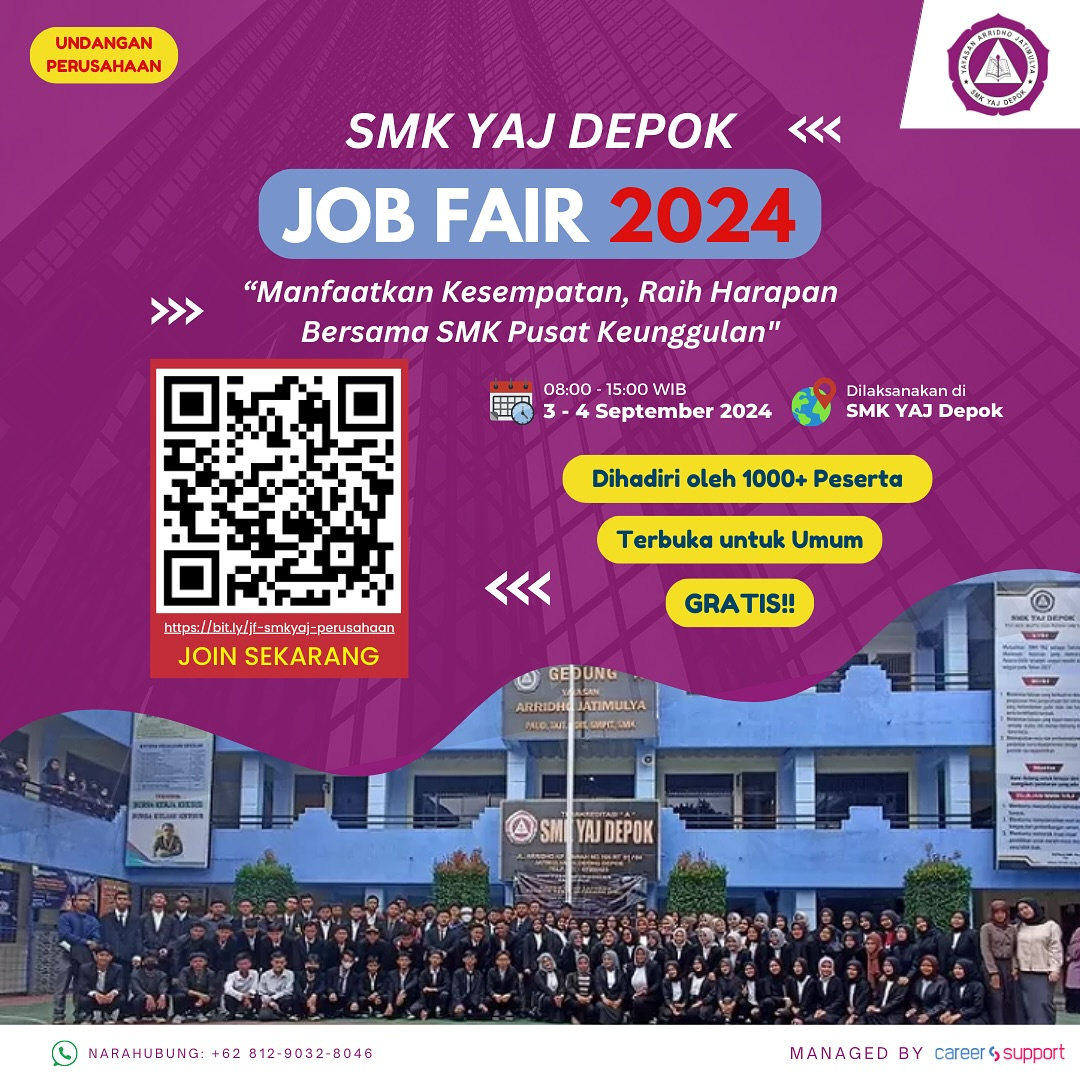 Proposal Job Fair Depok 03-04 Sep 2024 | SMK YAJ Depok