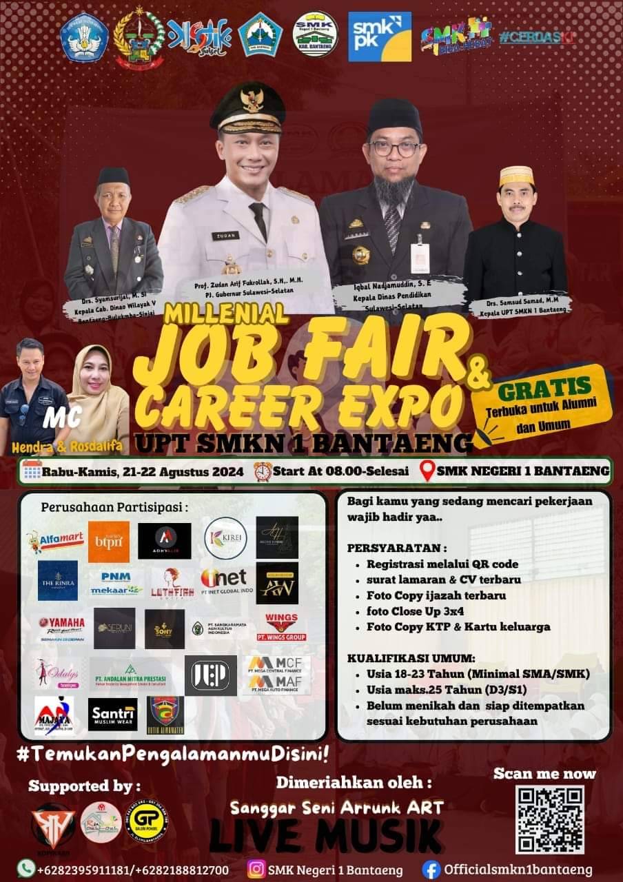 Job Fair Bantaeng 21-22 Agt 2024 | SMK Negeri 1 Bantaeng